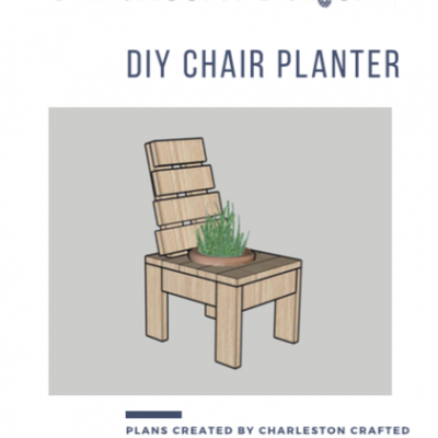 DIY Wooden Chair Planter Plant Stand - Printable PDF Woodworking Plans ...